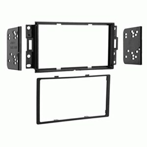 carxtc double din install car stereo dash kit for a aftermarket radio fits 2004-2008 pontiac grand prix trim bezel is black