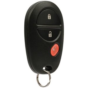 key fob keyless entry remote fits toyota tacoma tundra sienna sequoia highlander (gq43vt20t 3-btn)