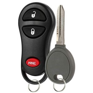 key fob fits 1999-2005 chrysler dodge plymouth keyless entry remote + key (04686481 y160-pt)