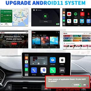 ZHNN Android 11 CarPlay AI Box 2023, 3+32G, Multimedia Video Box Support Wireless Car Play & Android Auto, Stream Netflix/YouTube/Spotify to Your Car, 4G Network, 2.4G+5G WiFi Bluetooth 5.0