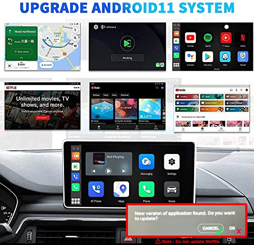 ZHNN Android 11 CarPlay AI Box 2023, 3+32G, Multimedia Video Box Support Wireless Car Play & Android Auto, Stream Netflix/YouTube/Spotify to Your Car, 4G Network, 2.4G+5G WiFi Bluetooth 5.0