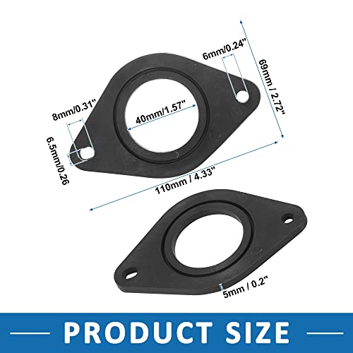 A ABSOPRO Car Tweeter Speaker Mounting Adapter Bracket Rings for Toyota Corolla 2009-2019 Plastic Black 2 Pcs