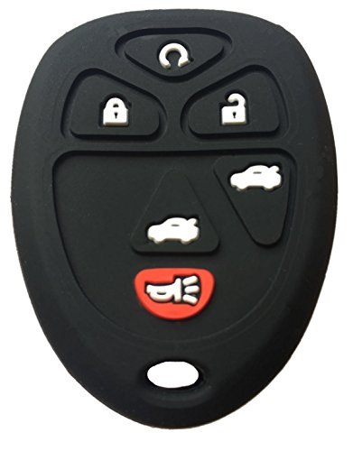 Rpkey Silicone Keyless Entry Remote Control Key Fob Cover Case protector Replacement Fit For Buick Cadillac Chevrolet GMC Saturn OUC60270 15913427