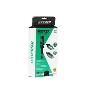 kicker 47kmi10 marine series 2-ch rca interconnect, 10.0m