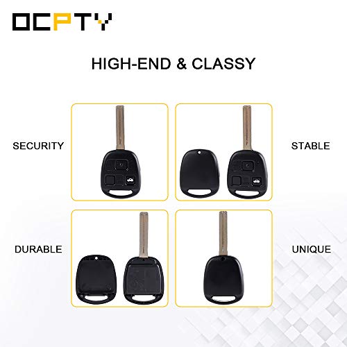 OCPTY 1X Flip Key Entry Remote Control Entry Remote Key Fob Transponder Ignition Key fit for 01 02 03 04 05 06 for L uxus LS430 ES330 HYQ12BBT 89785-50031