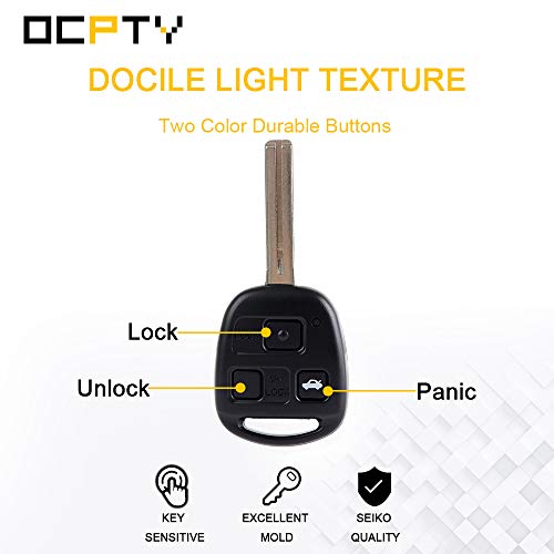 OCPTY 1X Flip Key Entry Remote Control Entry Remote Key Fob Transponder Ignition Key fit for 01 02 03 04 05 06 for L uxus LS430 ES330 HYQ12BBT 89785-50031