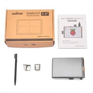 OSOYOO LCD Touch Screen 3.5" HDMI Display Monitor TFT for Raspberry Pi 3 2 Model B Audio Output with Stylus Pen