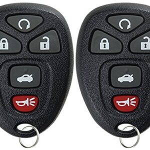 KeylessOption Keyless Entry Remote Start Control Car Key Fob Replacement for 22733524 (Pack of 2)