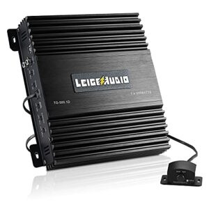 leigesaudio 500 watts monoblock amplifier, class d, 1 ohm stable subwoofer amplifiers for car audio speakers