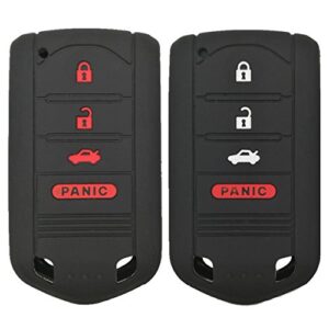 coolbestda 2pcs key fob cover case protector remote control skin for acura mdx tl tlx zdx rdx tsx rl zd il m3n5wy8145 (not fit engine hold fob)