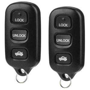 key fob fits 2002-2006 toyota camry / 2002-2003 toyota solara keyless entry remote (gq43vt14t), set of 2