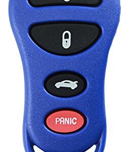 KeylessOption Keyless Entry Remote Control Car Key Fob Replacement for GQ43VT17T 04602260- Blue