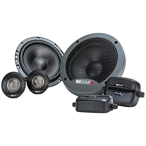 MB Quart FSB216 Formula Component Speaker System (Black, Pair) – 6.5 Inch Component Speaker System, 70 Watt, Car Audio, External Crossover, 4 OHMS