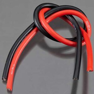 TQ WIRE PRODUCTS 1102 10 Gauge Wire 1' Power Wire Kit Black/Red