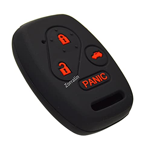 Silicone Remote Key Fob Cover Protector compatible with Honda Accord Crosstour CR-V Civic Element Pilot 3+1 4 buttons