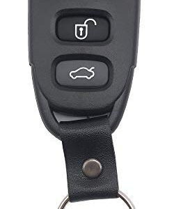 Replacement Key Fob Case Shell Fit for Hyundai Elantra Accent Sonata Kia Optima Keyless Entry Remote Car Key Housing Casing Outer Cover 3 Button + Panic (2)