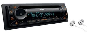 sony mex-n5300bt built-in dual bluetooth voice command cd/mp3 am/fm radio front usb aux pandora spotify iheartradio ipod / iphone siri and android controls car stereo receiver with alphasonik earbuds