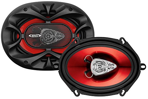 BOSS Audio Systems CH5730 Car Speakers - 300 Watts of Power Per Pair and 150 Watts Each, 5 x 7 Inch, Full Range, 3 Way, Sold in Pairs, Easy Mounting