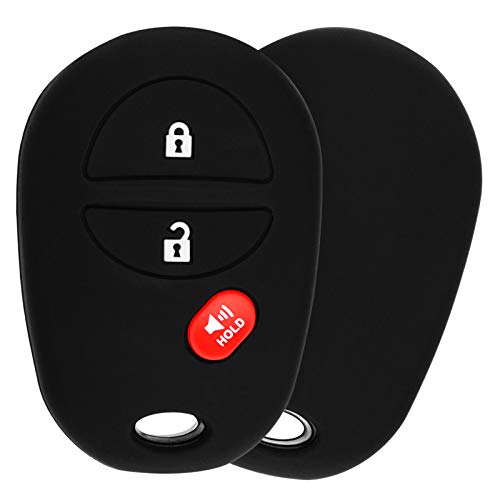 For 04-18 Toyota Rubber Keyless Entry Remote Key Fob Skin Cover 3btn