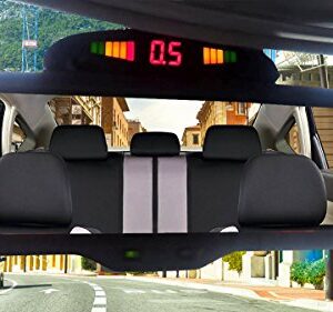 New 4 Parking Sensors LED Display Car Reverse Backup Radar System