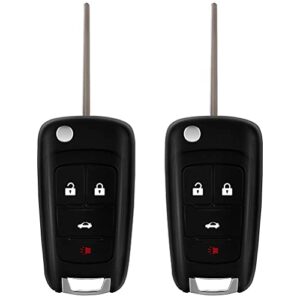 eccpp key fob keyless entry remote 10-17 chevy for camaro for cruze for equinox for malibu for buick for regal for encore for lacrosse for gmc terrain oht01060512 5461a01060512-2pcs