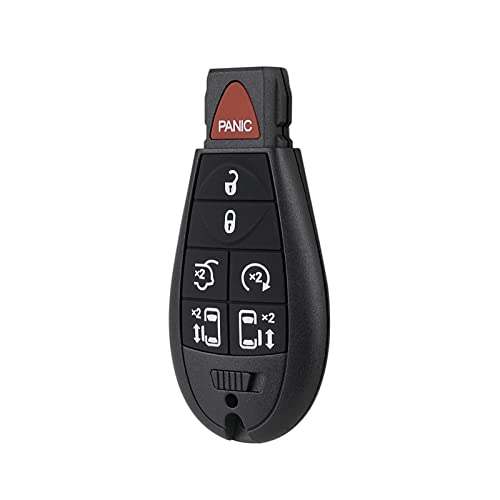 Keyless Entry Car Key Fob Replacement Fits for Chrysler Town and Country Dodge Grand Caravan 2008 2009 2010 2011 2012 2013 2014 2015 2016 2017 2018 2019 2020 M3N5WY783X IYZ-C01C(Pack of 2)