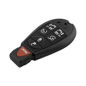 Keyless Entry Car Key Fob Replacement Fits for Chrysler Town and Country Dodge Grand Caravan 2008 2009 2010 2011 2012 2013 2014 2015 2016 2017 2018 2019 2020 M3N5WY783X IYZ-C01C(Pack of 2)