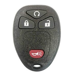 car key fob keyless entry 4 button remote fits chevy silverado traverse equinox avalanche/gmc sierra/pontiac torrent/saturn outlook vue ouc60270 ouc60221 ;by auto key max (single)