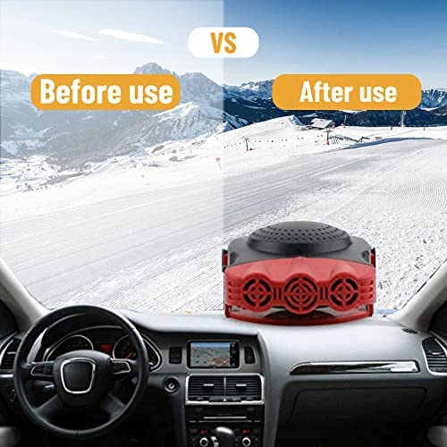 Car Heater - New Upgrade Fast Heating Defrost Defogger, 2 in 1 Cooling & Heating Portable Car Heater 12V for Automobile Windscreen Fan, Windshield Defroster Car Heater Plugs into Cigarette Lighter