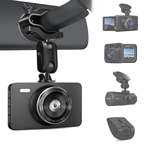 Dash Cam mount, Sportway S80 Dash Cam Mirror Mount Holder with 16pcs Joints for Rove APEMAN CHORTAU Roav Nexar iiwey YI Z-Edge Old Shark KDLINKS Crosstour VANTRUE GoPro... 99% Car Dash Cameras DVR GPS