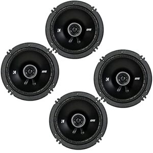 kicker dsc650 6.5-inch (160-165mm) coaxial speakers, 4-ohm bundle