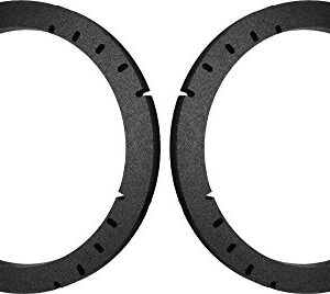 5.25" 5 1/4" Speaker Spacers Depth Extender Extending Rings - 1/2" thick - ID: 4 3/4" OD: 5 3/4" - 1 Pair - SSK525K - Stackable - Perfect For Framing Fiberglass Enclosures