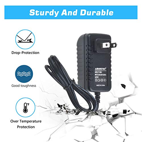 ABLEGRID Global AC/DC Adapter for Sylvania SDVD9321 SDVD9017 9" Swivel Screen Portable DVD Player SDVD 9321 SDVD 9017 Power Supply Cord Cable PS Wall Home Battery Charger Mains PSU