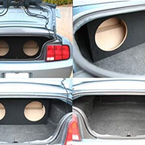 ASC Ford Mustang Coupe 2005-2014 Dual 12" Subwoofer Custom Fit Sub Box Speaker Enclosure