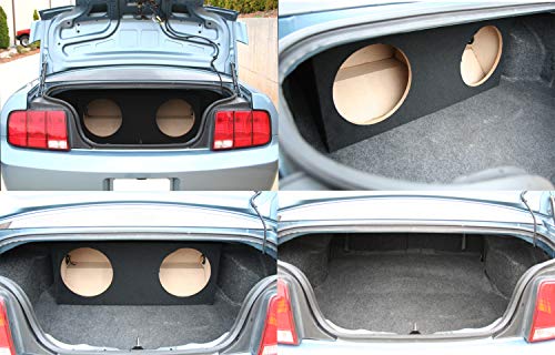 ASC Ford Mustang Coupe 2005-2014 Dual 12" Subwoofer Custom Fit Sub Box Speaker Enclosure