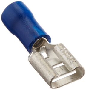 install bay bvfd250 vinyl female connector 16/14 gauge .250, blue (100-pack)