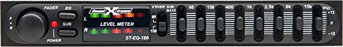 SOUNDXTREME 7 Band Passive Stereo Graphic Equalizer with Fader Control ST-EQ-180