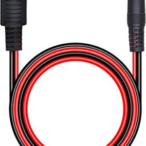 DC 5.5mm x 2.1mm to SAE, VONOTO 60cm 14AWG DC 5.5mm x 2.1mm Male to SAE 2 Pin Quick Disconnect Wire Harness Extension Cable for Portable Powers, Motorcycle Solar Panel Charger