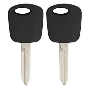 Keyless2Go Replacement for New Uncut Transponder Ignition Car Key H72 (2 Pack)