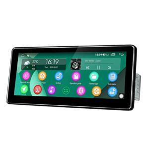 JOYING Android 10.0 Octa Core Car Radio 8.8 Inch Universal 4GB RAM+64GB ROM Single Din Touchscreen Car Stereo GPS Sat Nav Support Bluetooth/5G WiFi/USB/SD/FM Radio/Android Auto/Subwoofer/Fastboot