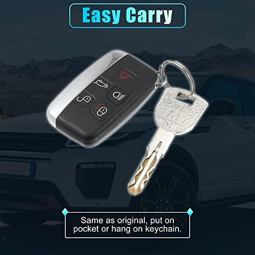 X AUTOHAUX 315MHz KOBJTF10A Replacement Smart Proximity Keyless Entry Remote Key Fob for Range Rover Evoque Sport 2012-2017 for Land Rover LR2 LR4 2012-2015 5 Buttons