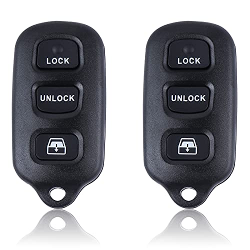 Car Keyless Entry Remote Control Fob fits 1999-2009 Toyota 4Runner and 2001-2008 Sequoia Use for FCC ID：HYQ12BAN HYQ12BBX HYQ1512Y (Set of 2)