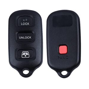 Car Keyless Entry Remote Control Fob fits 1999-2009 Toyota 4Runner and 2001-2008 Sequoia Use for FCC ID：HYQ12BAN HYQ12BBX HYQ1512Y (Set of 2)