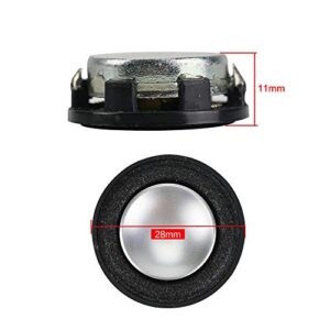 ADUCI 1 Pairs 1 INCH 4Ohm 3W Mini Speaker 28mm Full Range Sound Midrange Bass Foam Side MP3 Speaker Round