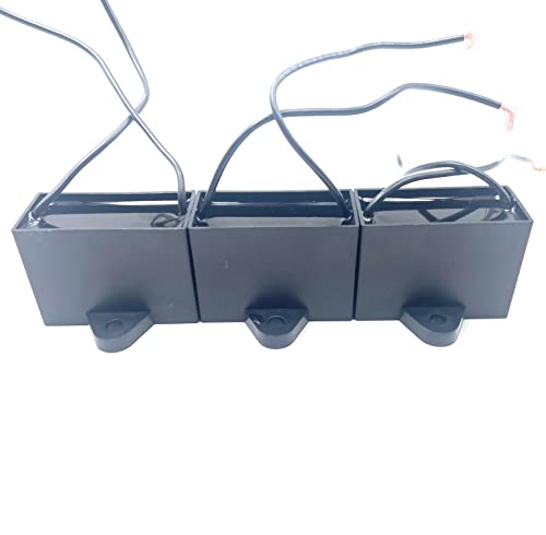 3Pcs CBB61 Celiling Fan Capacitor 2-Wire 4uF 450V AC 50/60Hz Metallized Polypropylene Film Capacitors