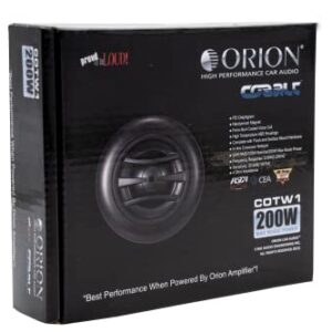 Orion Cobalt COTW1 Series Super Bullet Tweeter 4 Ohms 50 RMS Car Audio Car Stereo Set of 2 Tweeters