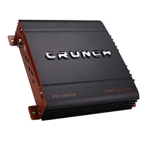 Crunch PX-1025.2 1000 Watts Power X Two Channel Car Audio Amplifier with Gravity Magnet Phone Holder Bundle