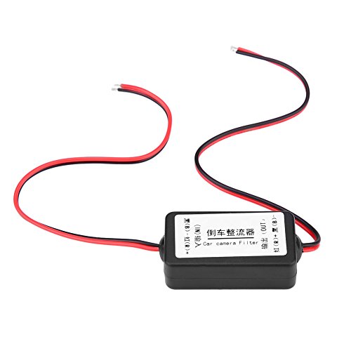 Car Rear View Rectifier, 12V DC Car Rearview Camera Power Relay Capacitor Auto Car Camera Filter Light Modification Backup Camera Filter Rectifier, 4.8 x 2.6 x 1.5cm