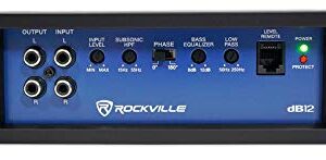 Rockville dB12 2000w Peak / 500w RMS Mono Car Amplifier + Amp Kit