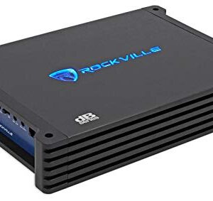 Rockville dB12 2000w Peak / 500w RMS Mono Car Amplifier + Amp Kit